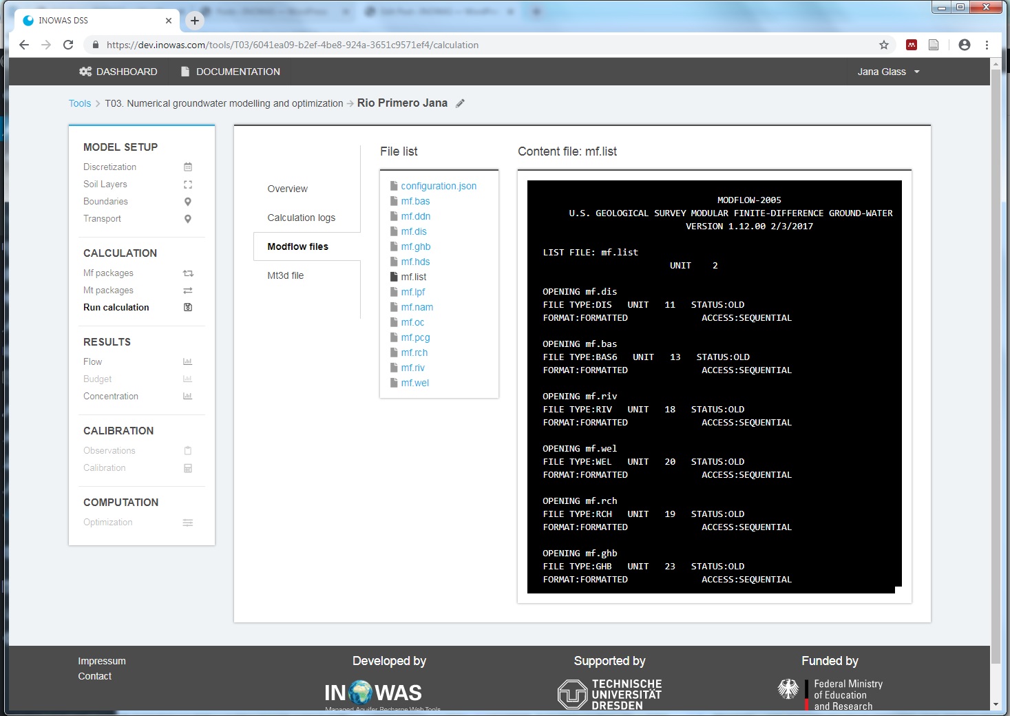 T03. Numerical groundwater modelling and optimization using MODFLOW-2005 – INOWAS